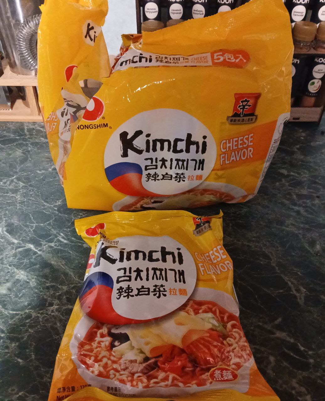 Nongshim kimchi cheese flavor - 03.04.25 00:12 | Пикабу