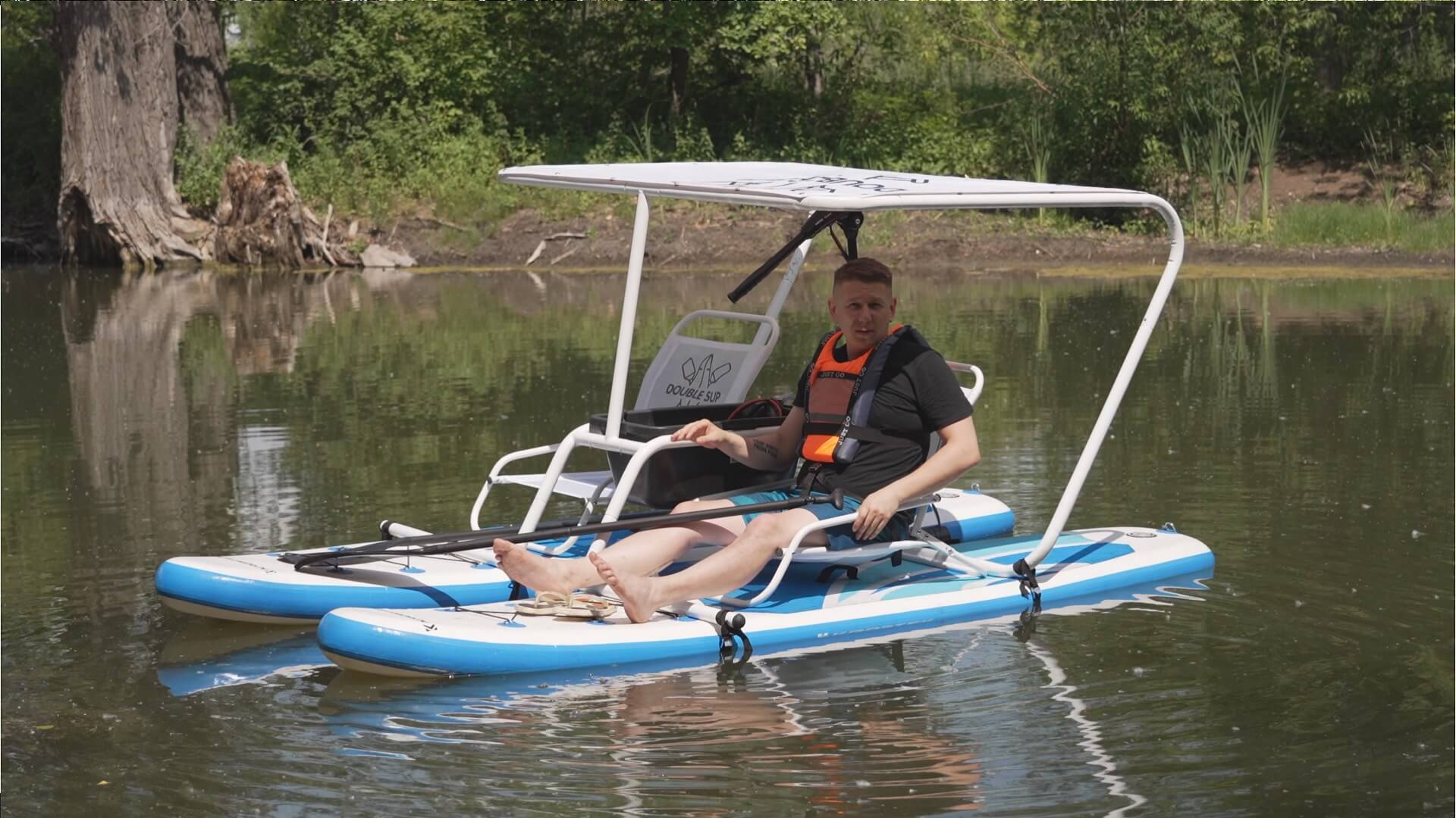 Double Sup разборный катамаран из СапБордов | Пикабу