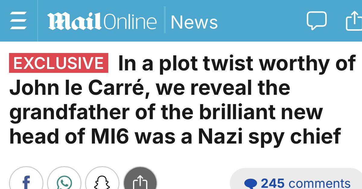 MI6 под руководством внучки «Мясника» - 27.06.25 12:04 | Пикабу