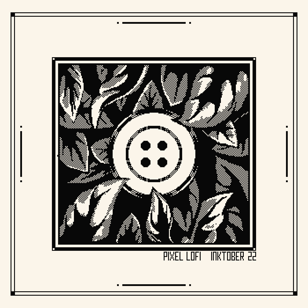 Inktober 2025/22 Button - 22.10.25 20:54 | Пикабу
