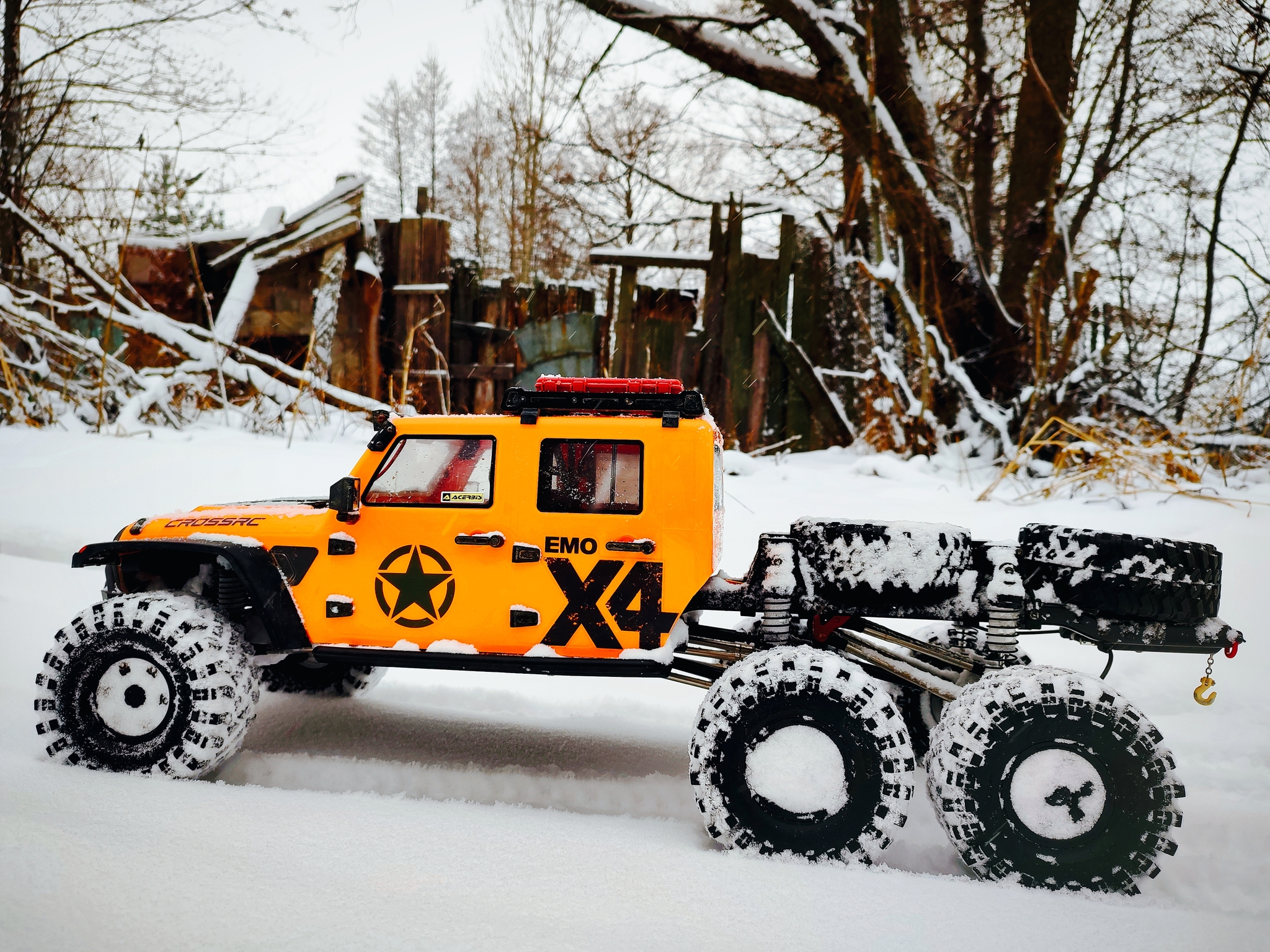 Orange rc Snow 6x6 Truck Crossrc EMO XL2 AutoМоделизм - 07.01.26 16:53 ...